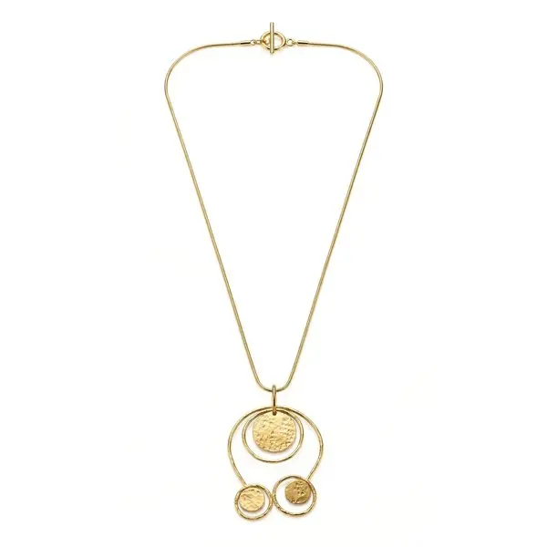 JAREDJAMIN Peacock Pow Chain Necklace - Gold