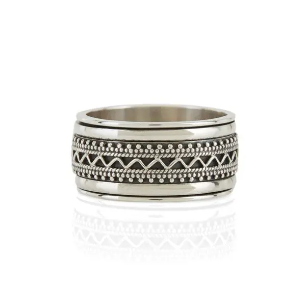 CHARLOTTE'S WEB JEWELLERY Jaipur Explorer Spinning Ring - Silver