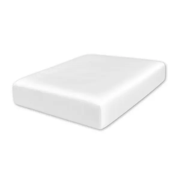 HI SILK Super King Uk Mulberry Silk Fitted Sheet Seamless Twenty Five Momme With Tailored Corners - White
