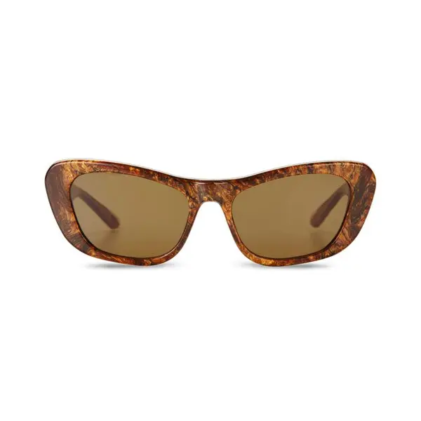 THE AVANTGUARD Neroli Golden Tort Cat Eye Sunglasses - Brown
