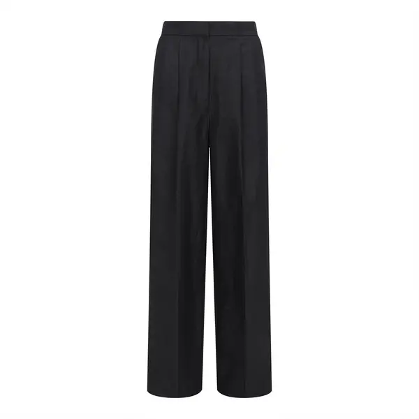 TRIONA Irish Linen Bridget Trousers - Black