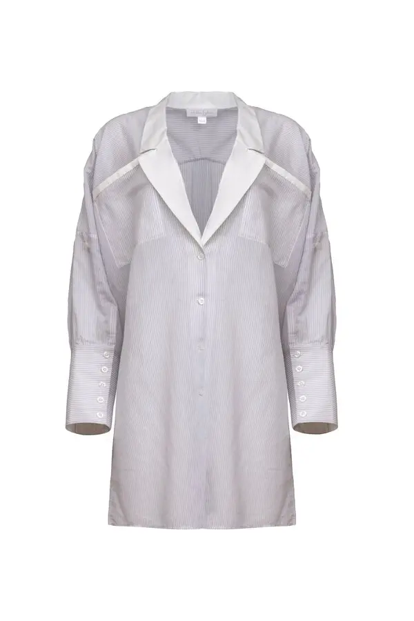 HELENE GALWAS Ingeborg Blouse - Grey