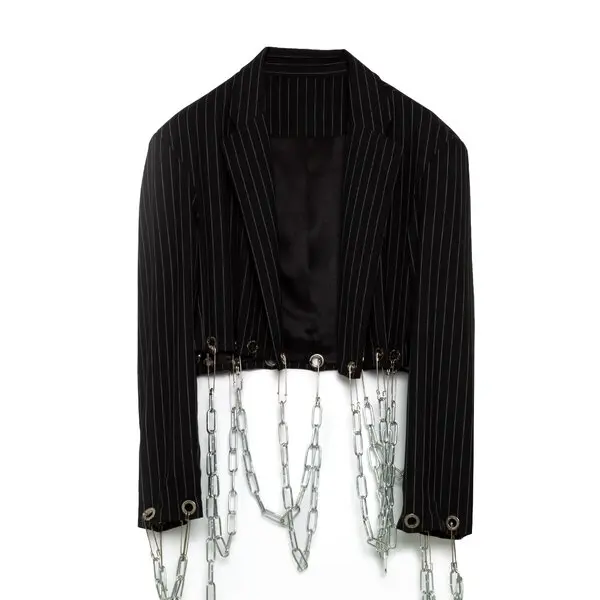 PALOMA LIRA Chain Blazer - Black