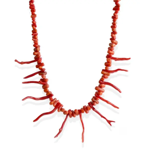 VINTOUCH ITALY Red / Gold Coraline Necklace - Red/gold