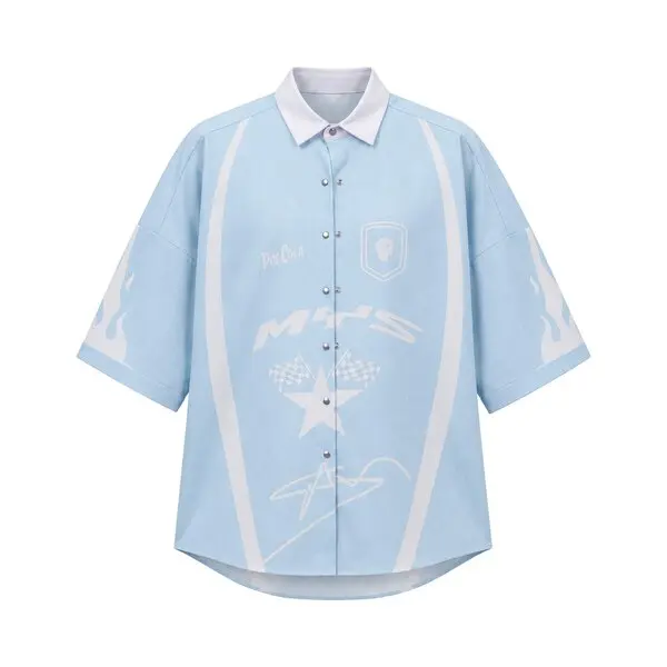 MYSIMPLICATED Pop Cola Shirt - Blue