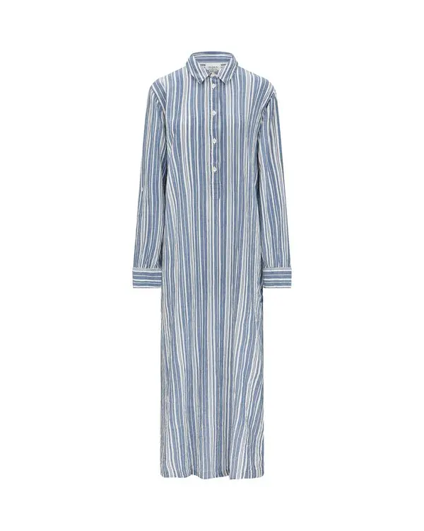NUDEA The Maxi Shirt French Navy Stripe - Blue