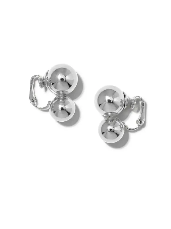 JAREDJAMIN Uptown Orbita Clip On Earrings - Silver