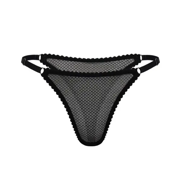 DARILY UNDERWEAR Adjustable String Panties Noir - Black