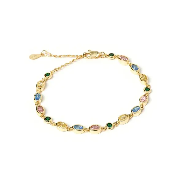 ARMS OF EVE Isadora Gold Bracelet Multi - Yellow