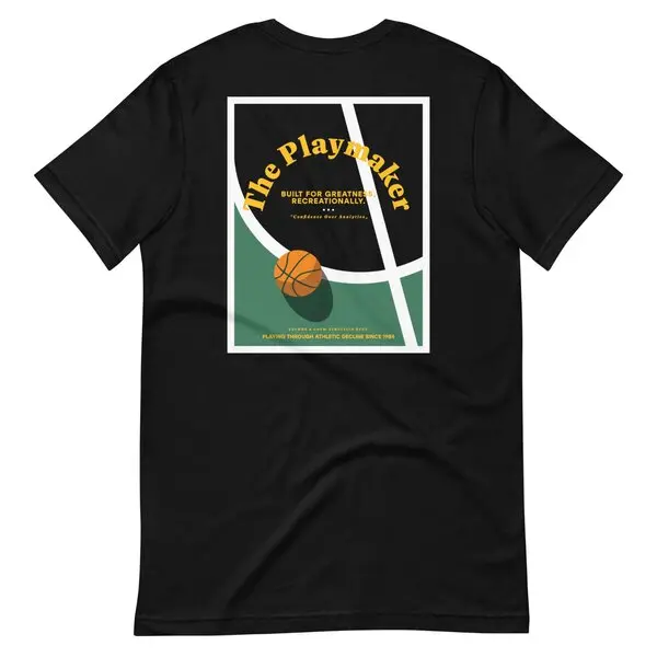 ANCHOR & CREW The Playmaker Basketball Club League Organic Cotton T-shirt - Black