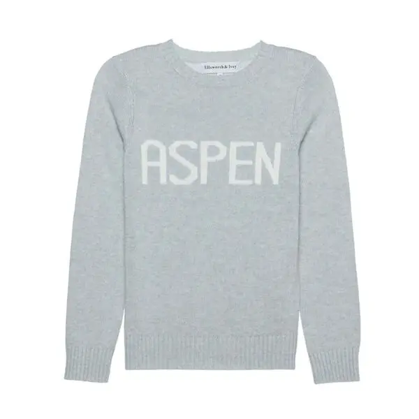 ELLSWORTH + IVEY Aspen Crewneck Sweater - Grey