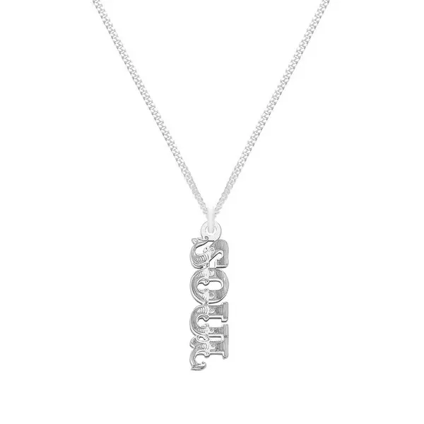 CARTERGORE Sterling “soul” Word Necklace - Silver