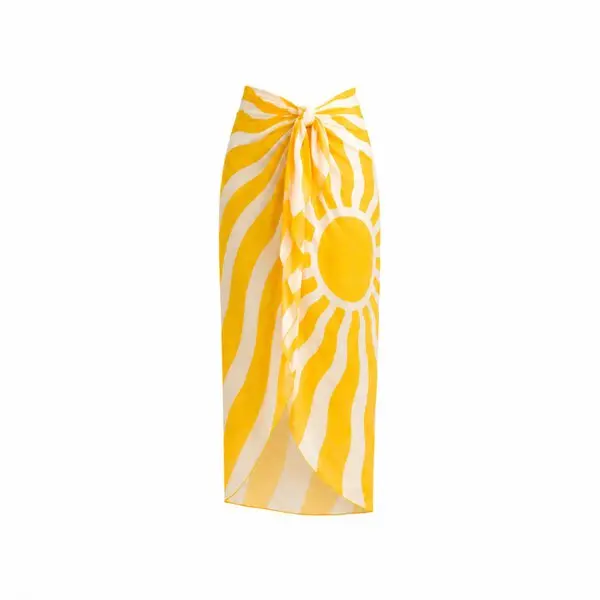 NUVV COLLECTION Sunbeam Printed Sarong - Yellow