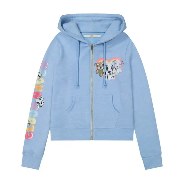 CLOUD HAVEN Big Heart Signature Hoodie - Blue