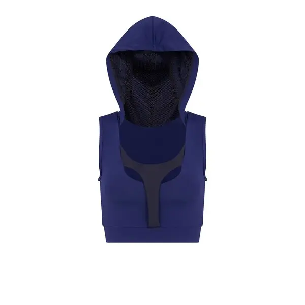 NUMBAT Hooded Sports Bra - Blue