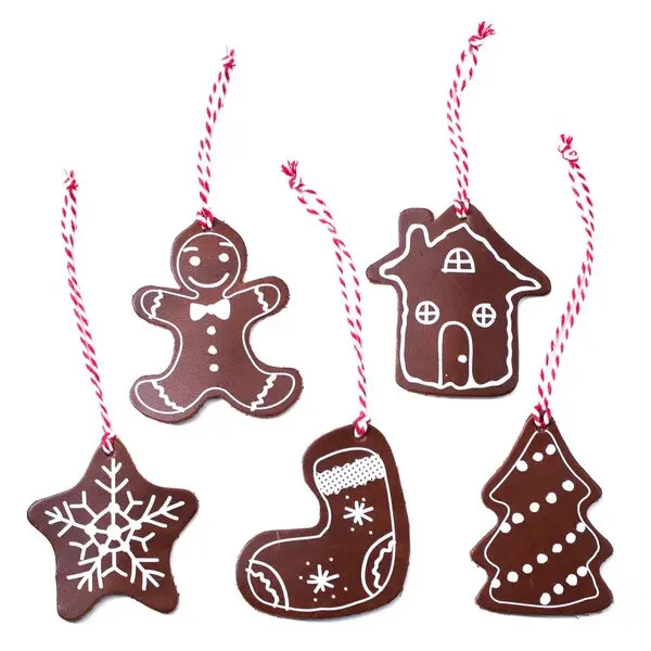 ROARCRAFT Christmas Tree Leather Ornats - Brown