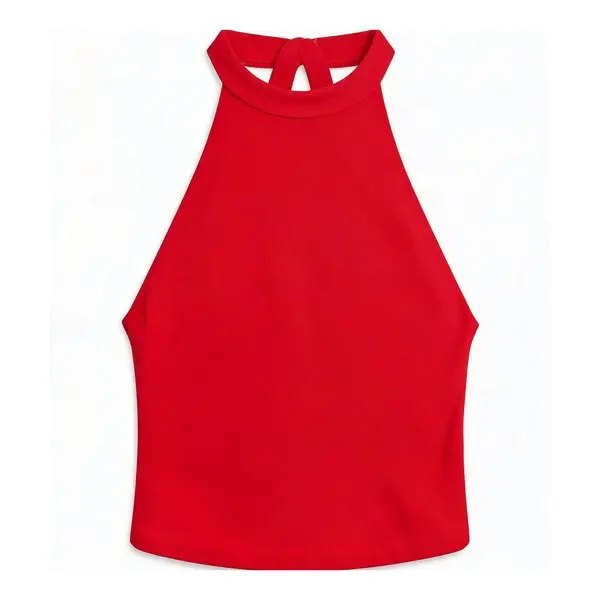 MARIANNE BY MARIE JORDANE Parker Backless Halter Top In Upcycled Viscose