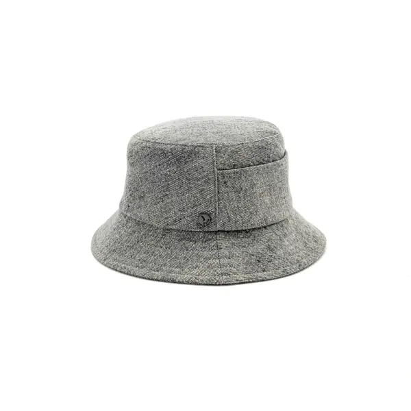 DORIA 1905 Raw Washed Denim Bucket Hat - Grey