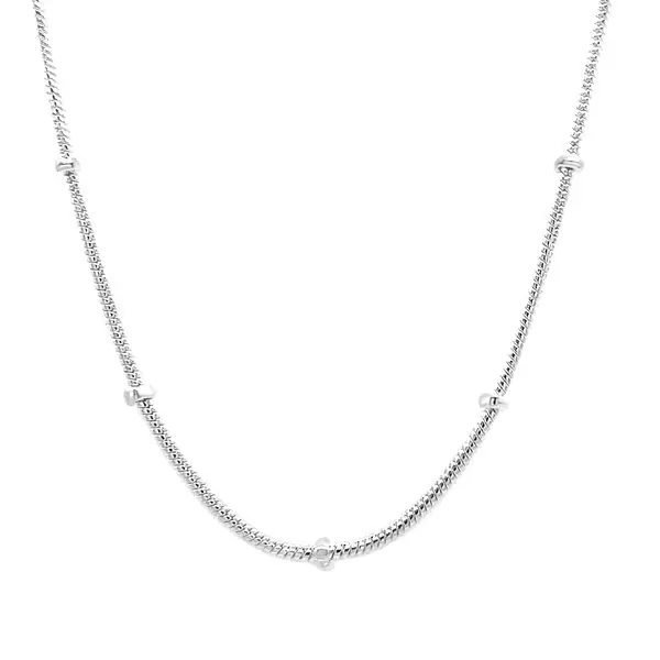 GEM BAZAAR JEWELLERY Dotty Chain - Silver
