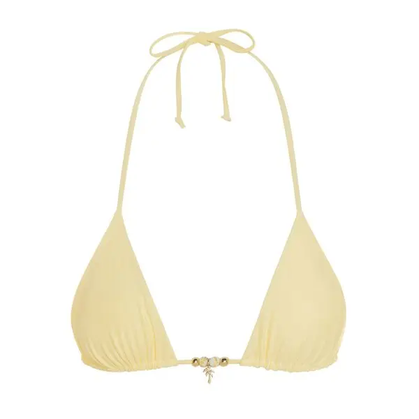 AJA SWIMLINE Selene Bikini Top Embellished Neutrals - Yellow