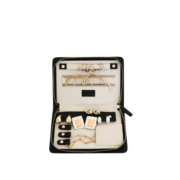 AUGUSTNOA Travel Jewelry Organizer - Black