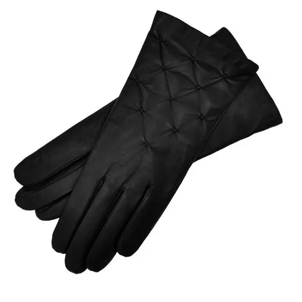 1861 GLOVE MANUFACTORY Firenze Nappa Leather Gloves - Black
