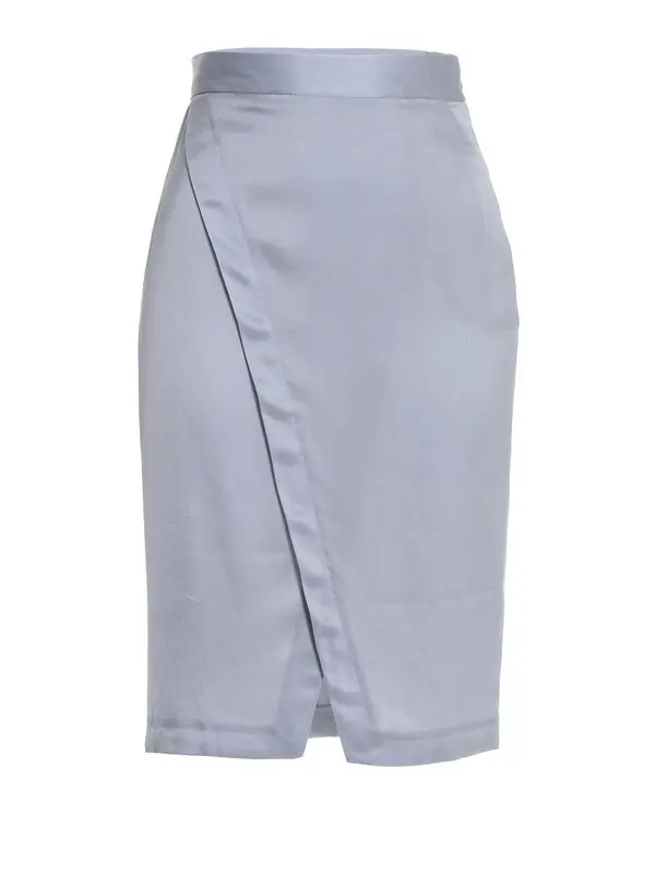 HELENE GALWAS Berta Silver Wrap Skirt - Grey/silver