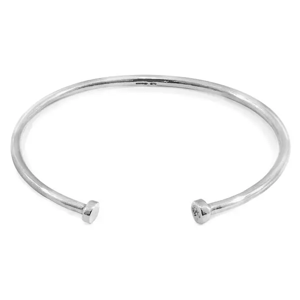 ANCHOR & CREW Ditton Round Midi Wayfarer Bangle - Silver