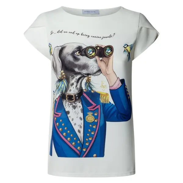 THE EXTREME COLLECTION Printed T-shirt With Graphic Illustration - White