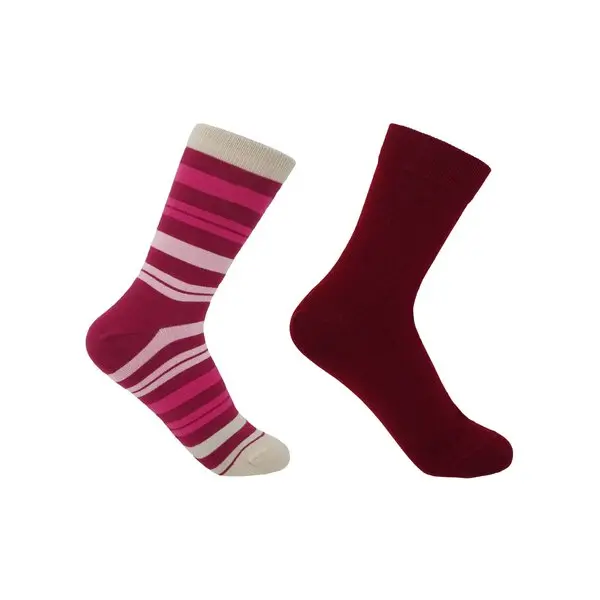 PEPER HAROW - MADE IN ENGLAND Elizabeth Punch & Classic Burgundy Socks Bundle - Red