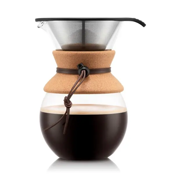 BODUM Pourover Coffee Maker With Permanent Filter - Black