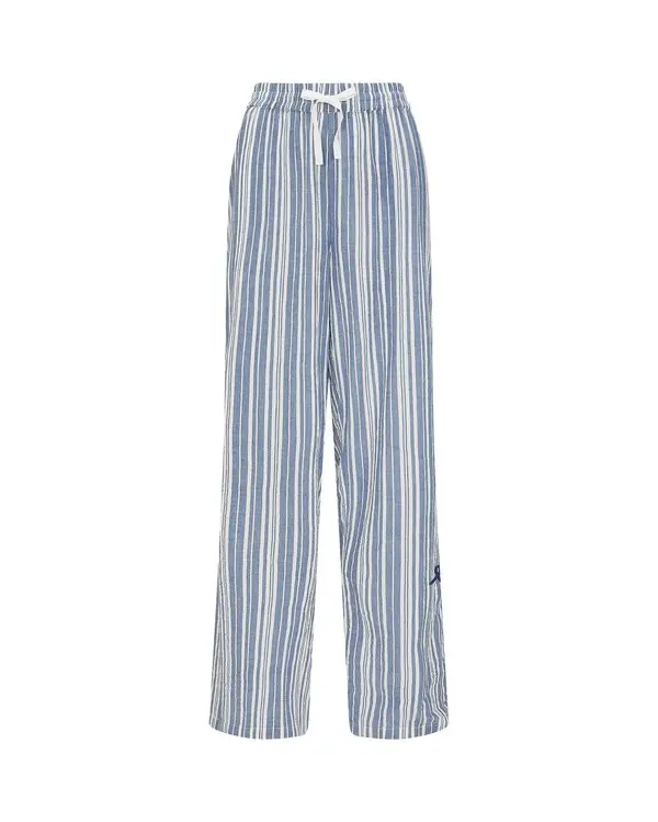 NUDEA The Classic Trouser French Navy Stripe - Blue