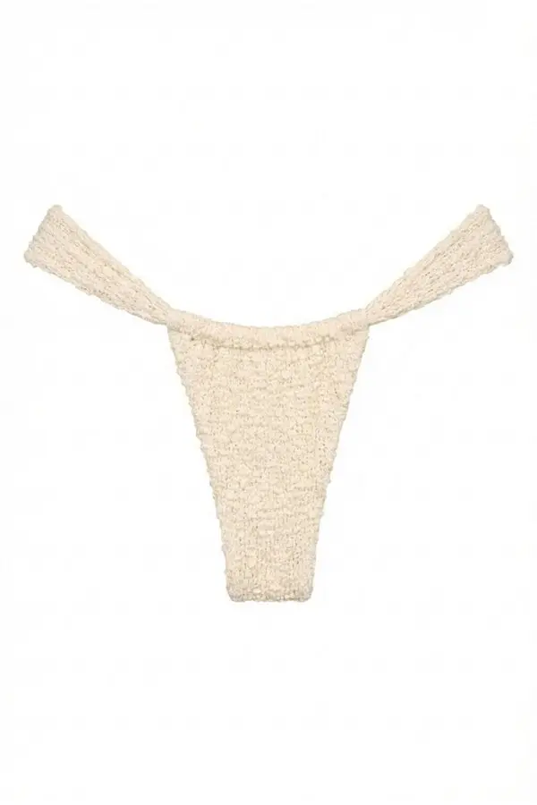 MONTCE Neutrals Amalia Texture Sandra Bikini Bottom - Brown