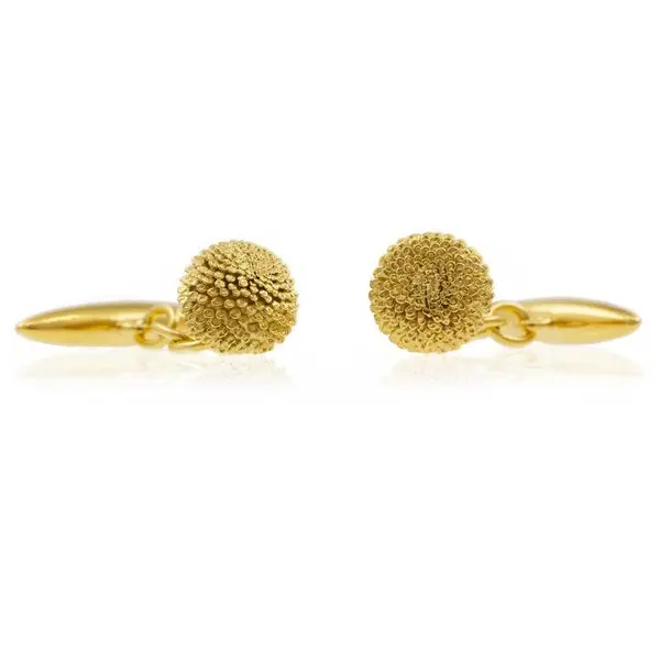 LEE RENEE Dahlia Cufflinks - Gold