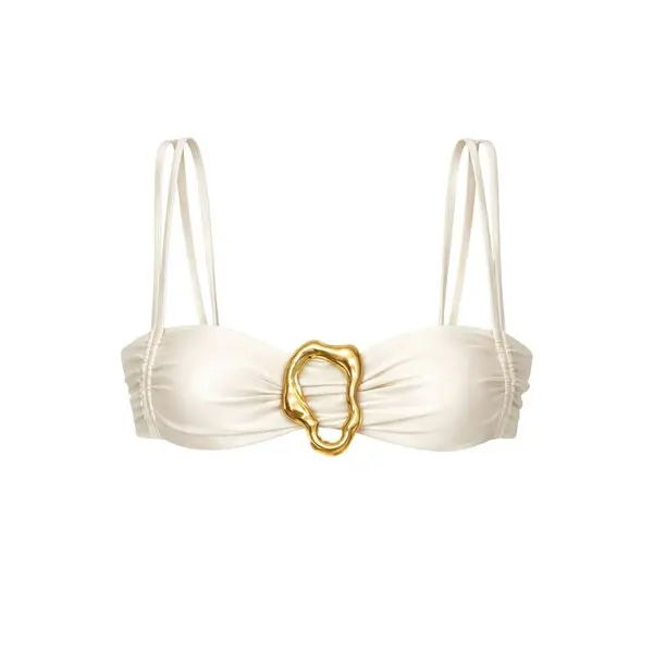 IVY SWIMWEAR Neutrals Selene In Cream Top - White