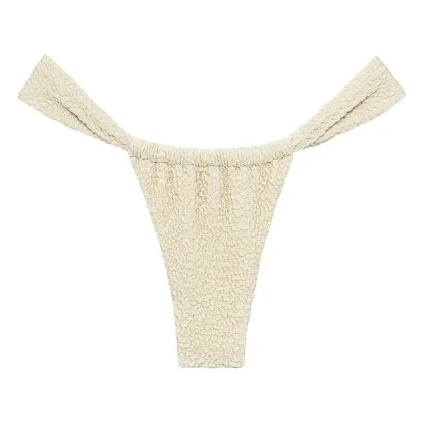 MONTCE Neutrals Oat Texture Sandra Bikini Bottom - Brown
