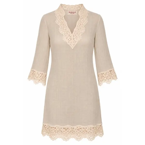 MARIELĒ Neutrals Maria Mini Dress - Orange
