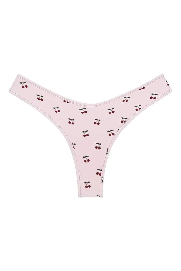 MONTCE Cherries Lulu Bikini Bottom - Pink