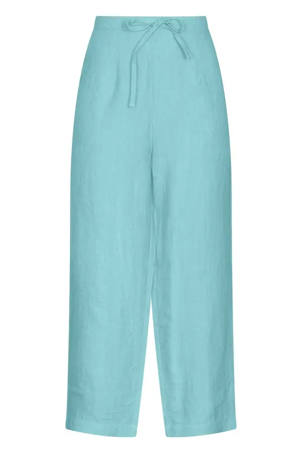 NOLOGO-CHIC Life Style Plain Trouser Linen Glow - Blue