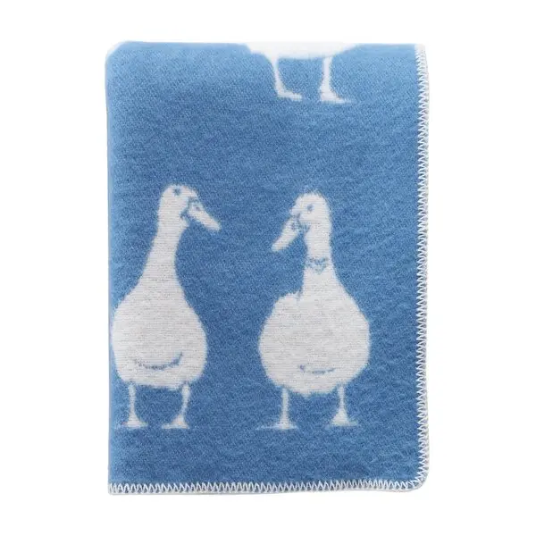 J.J.Textile Duck Wool Blanket - Blue