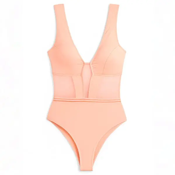 ZELF INTIMATES Aura Soft Peach Bodysuit - Orange