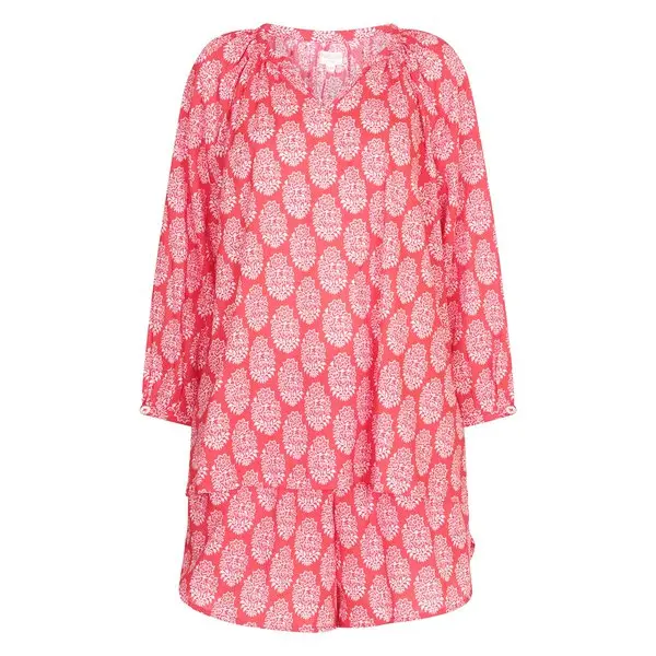 NOLOGO-CHIC Bon Bon Set Shorts Pj Cotton Pink - Red