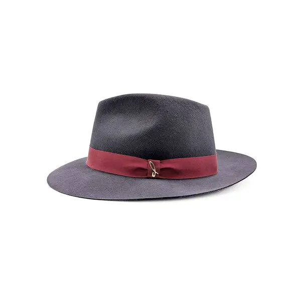 DORIA 1905 Storm Smooth Lapin Felt Drop Hat - Grey