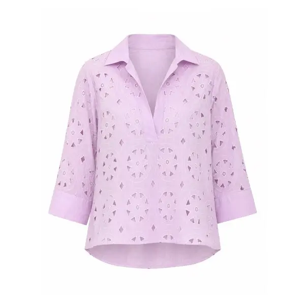 MARIELĒ Carla Sangallo Linen Tunic Blouse