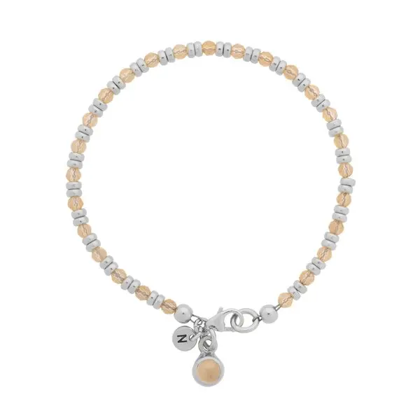 NELLOU JEWELLERY Linear November Birthstone Bracelet Citrine Sterling - Silver