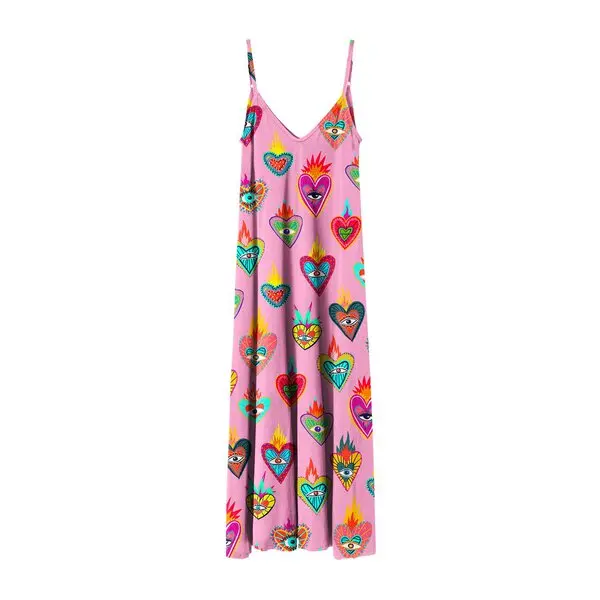 ALOHA FROM DEER Mexican Hearts Maxi Dress