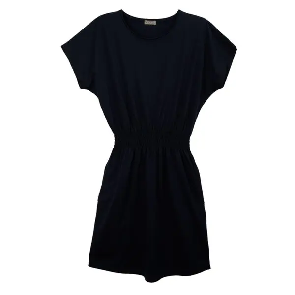 COVE Bali Navy T-shirt Dress With Pockets - Blue