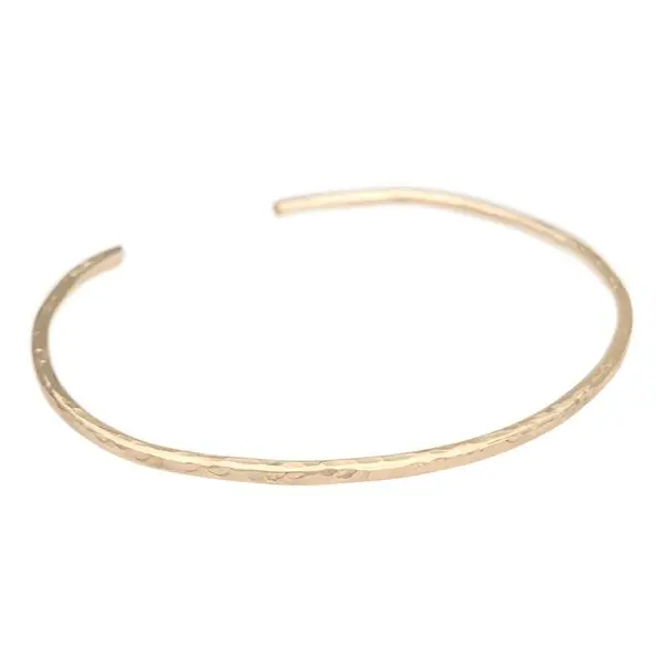 KIRI & BELLE Eva Hammered Filled Cuff Bracelet - Gold