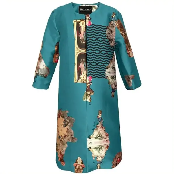 MAXJENNY Tailored Coat Sicily Petroleum - Blue