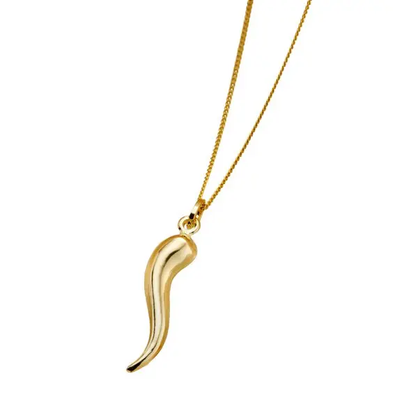 POSH TOTTY DESIGNS 9ct Horn Charm Necklace - Gold